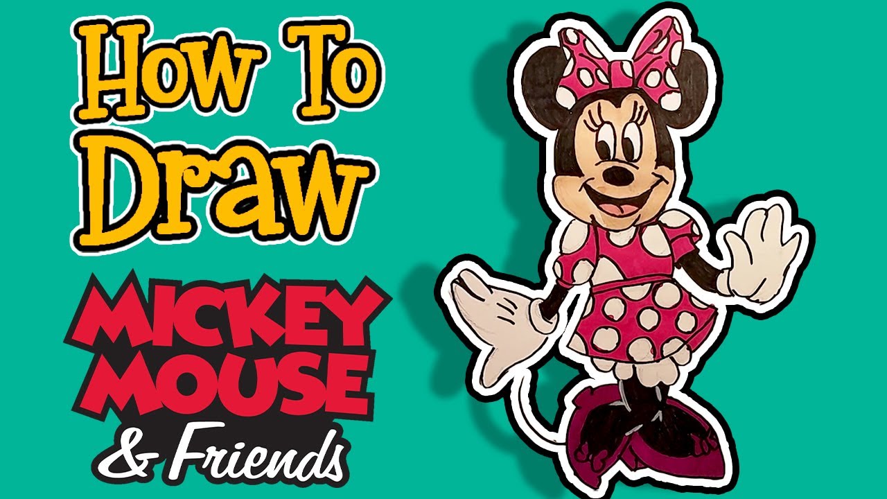 "Easy Minnie Mouse Drawing Tutorial for Kids | Step-by-Step Disney Art ...