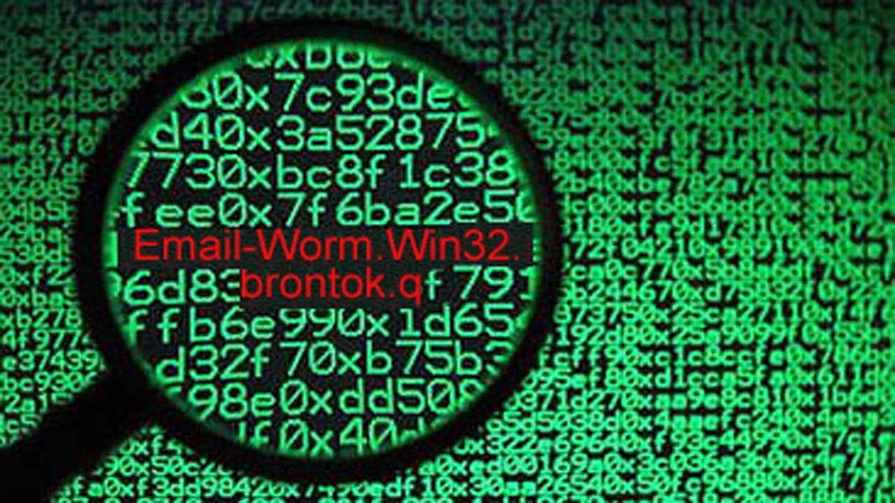 Как удалить вирус Email-worm.win32.brontok.q (черный экран) - YouTube