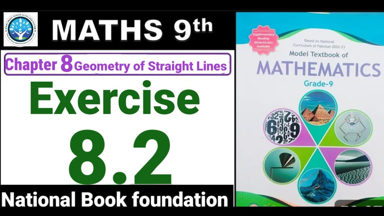 9th Class Math Exercise 8.2 Federal Board | Chapter 8 Geometry of straight Line - YouTube
