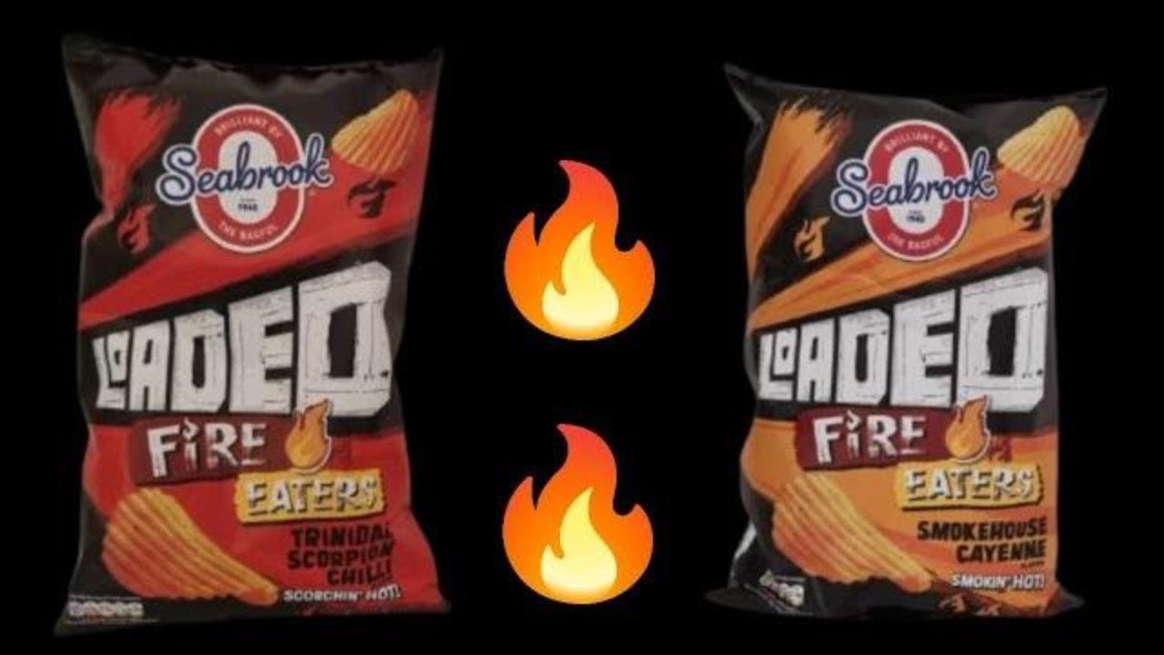 Seabrook Fire Eaters Trinidad Scorpion Chilli Crisps & Smokehouse ...