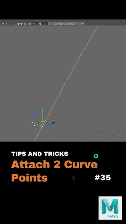 How to Attach Objects to Curve Points in Maya! Precise Control Made EASY! #shorts #tutorial # ...