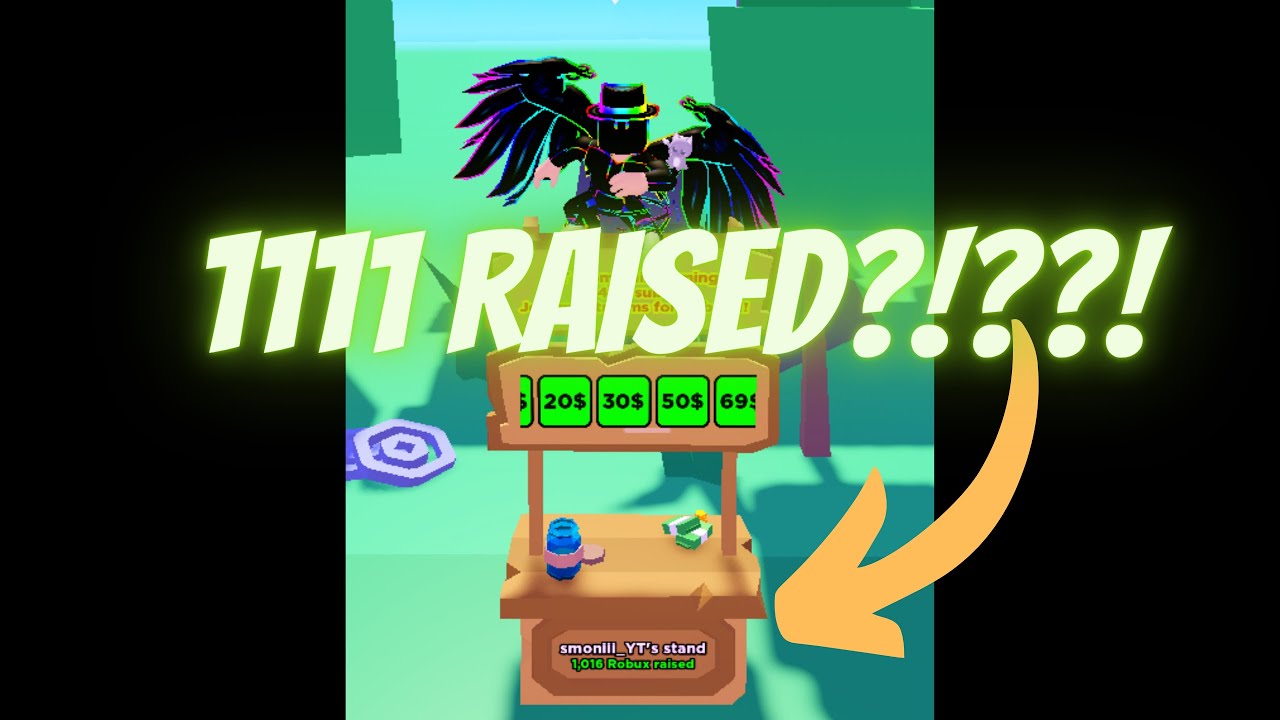 🔴 LIVE until i got 1111 ROBUX RAISED in pls donate!!! - YouTube