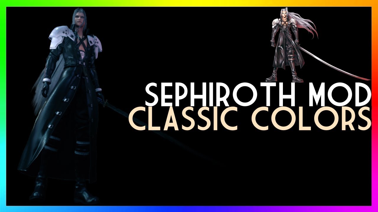 Classic Sephiroth Color Mod Final Fantasy 7 Remake PC - YouTube