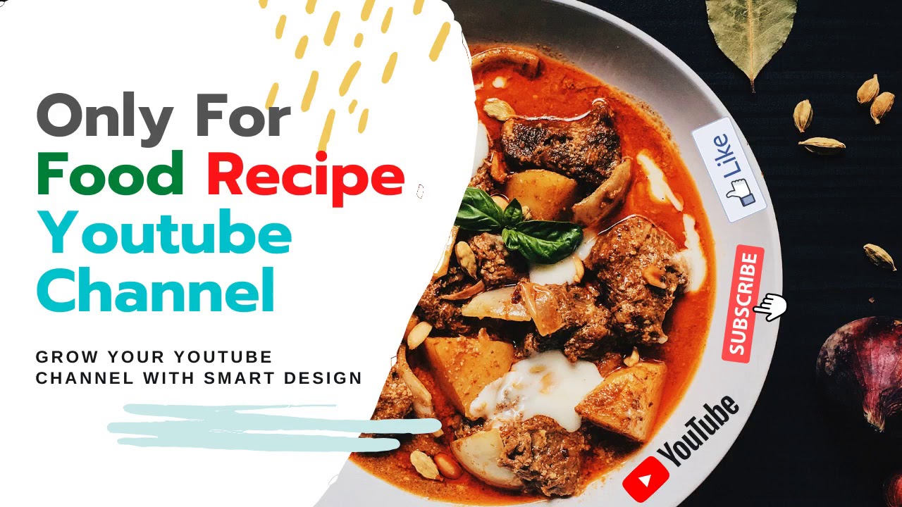 Only for फुड रेसिपी यूट्यूब चॅनल | YouTube Thumbnail Design | Top Food ...