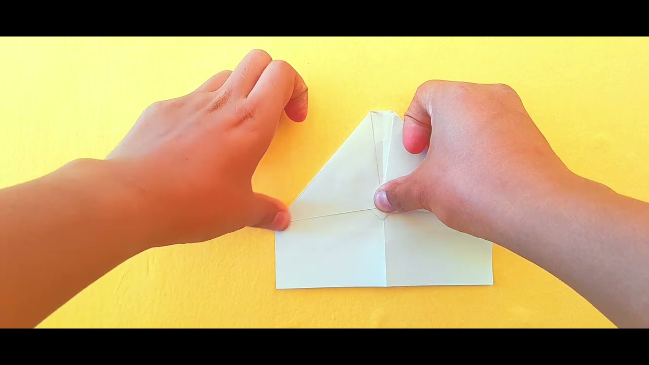 Cara membuat mainan pesawat dari kertas simpel terbang jauh | cmm1 ...