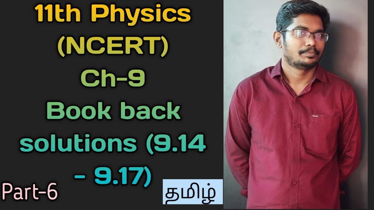 11th CBSE | Ch-9 | Mechanical Properties of Solids | solutions | தமிழ் ...