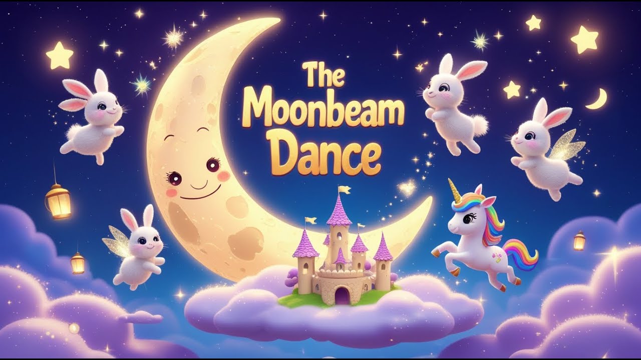 The Moonbeam Dance | Magical Kids' Nursery Rhyme Song | AI Animation ...