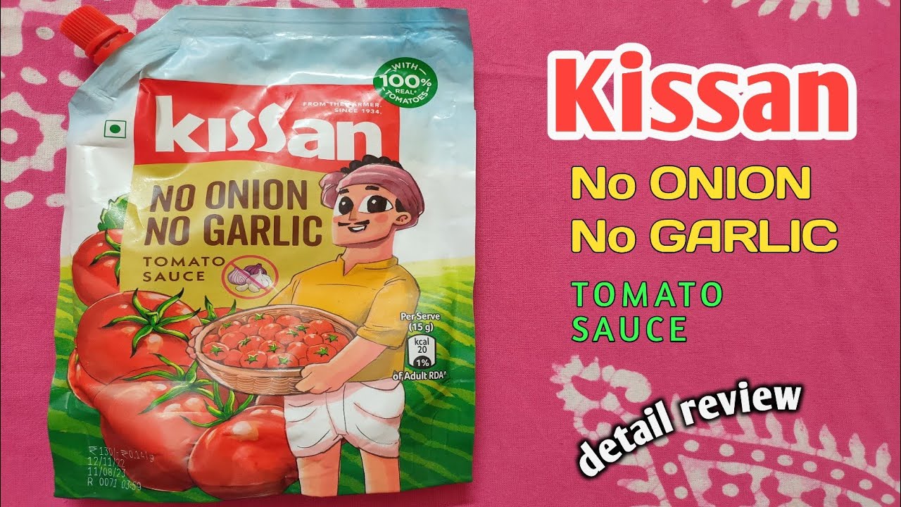 Kissan Ketchup।Kissan No Onion No Garlic Tomato Sauce।Kissan Tomato ...
