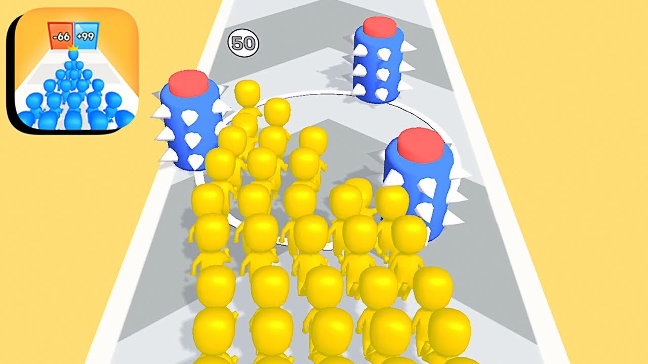 Color Run Crowd - All Levels Gameplay Android,ios (Levels 5-8) - YouTube