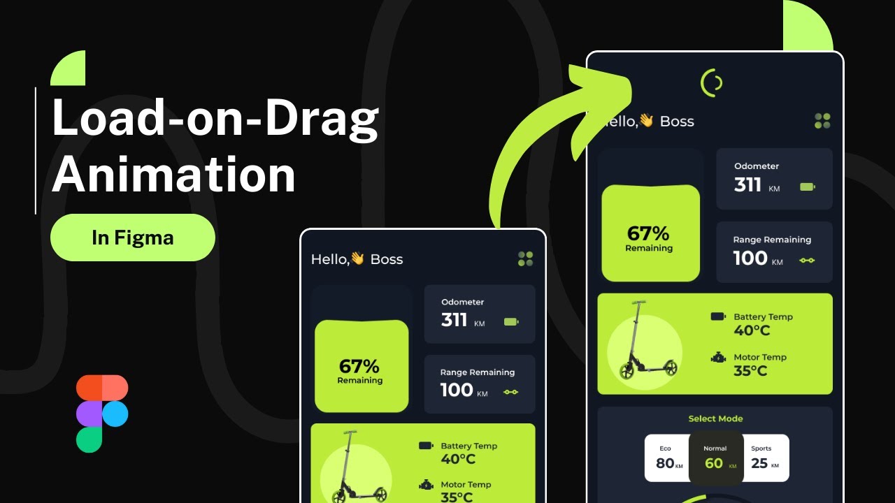 Loading on drag animation in figma - YouTube