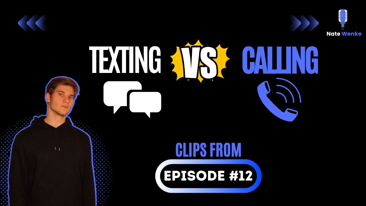 Texting vs Calling | Nate Wenke Clips - YouTube