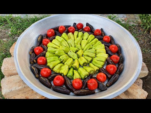 Badımcan,Bibər və Pomidor Dolması| Domates,Biber ve Patlıcan dolması (Azerbaycan mutfağı) |