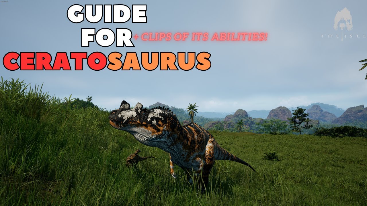 Ceratosaurus Guide + Clips of its abilities! - Evrima Update 6.5 - YouTube