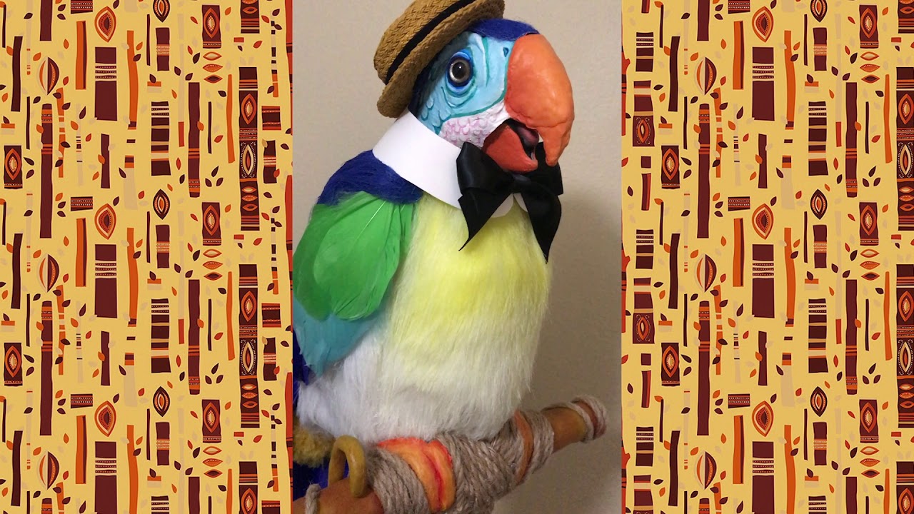 Homemade Disney Enchanted Tiki Room Barker Bird Animatronic - YouTube