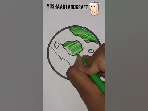 how to draw a art in a easy way 💚 - YouTube