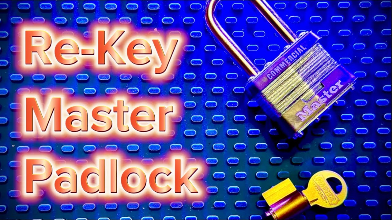 How to Re-key a Master Padlock in just a few minutes - YouTube