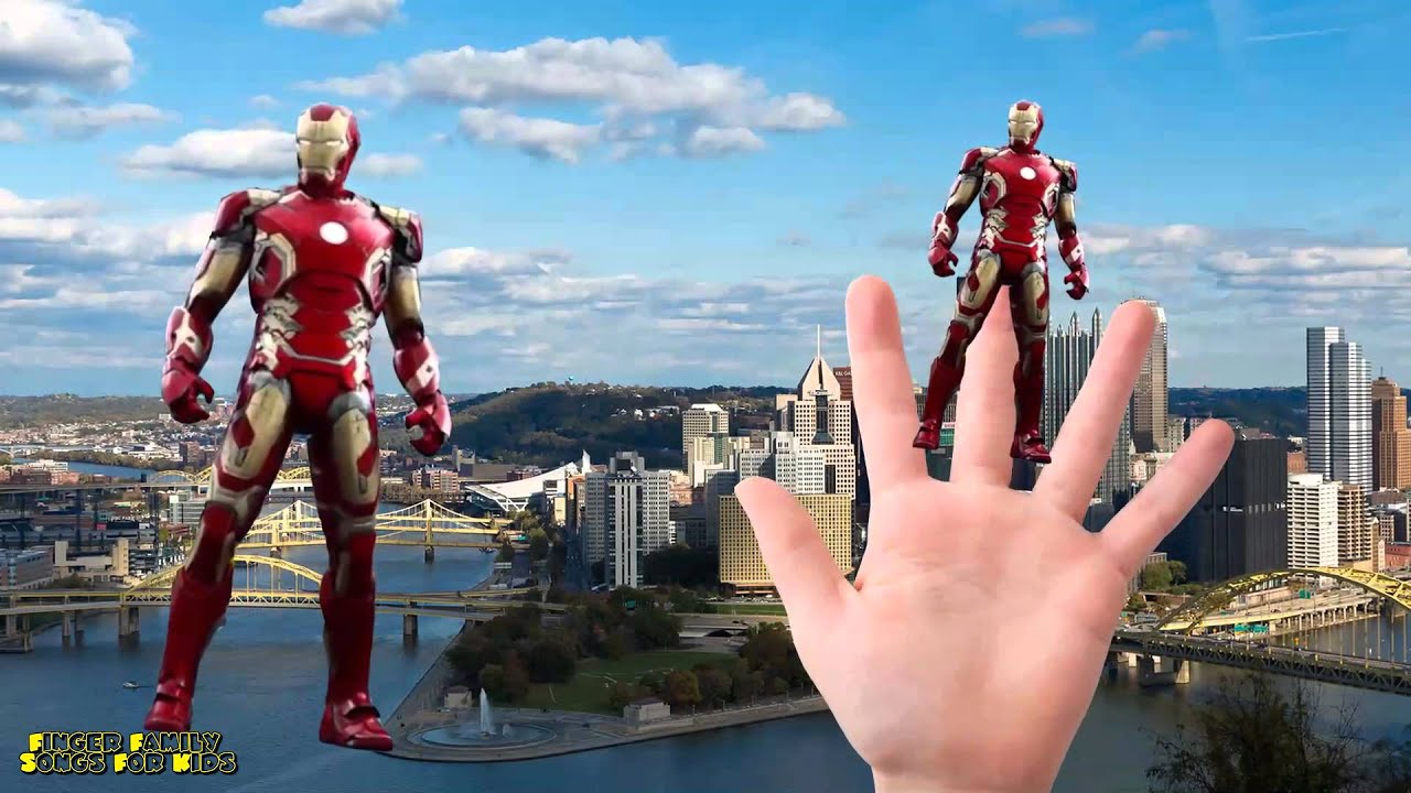 IRON MAN Finger Family Cartoon Animation - YouTube
