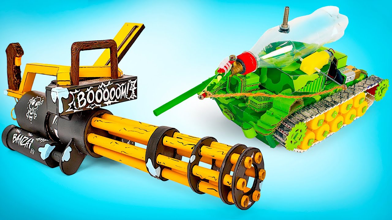 Awesome DIY Toy Blasters || Powerful Cardboard Tank And Blaster With ...