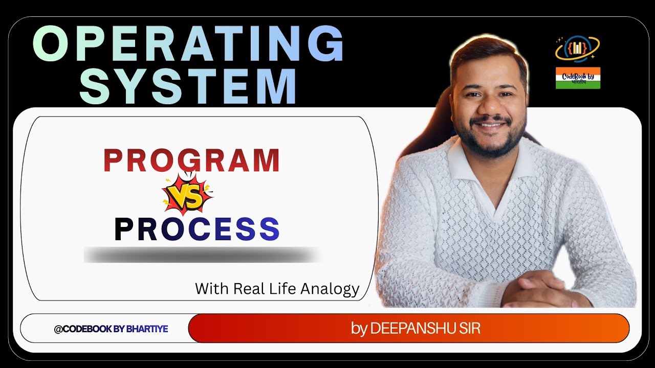 Difference Between Program and Process in hindi || Operating System ...