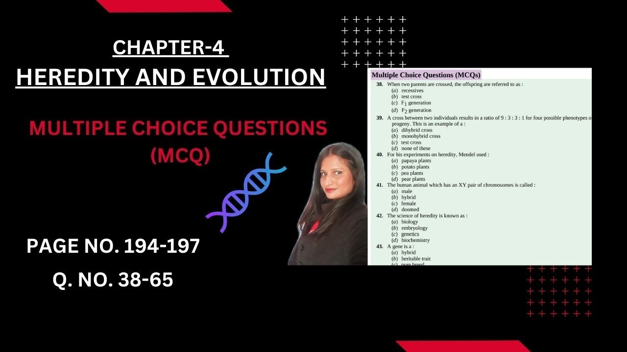CHAP-4||Heredity and Evolution||Multiple Choice Questions||BIO||Page No ...
