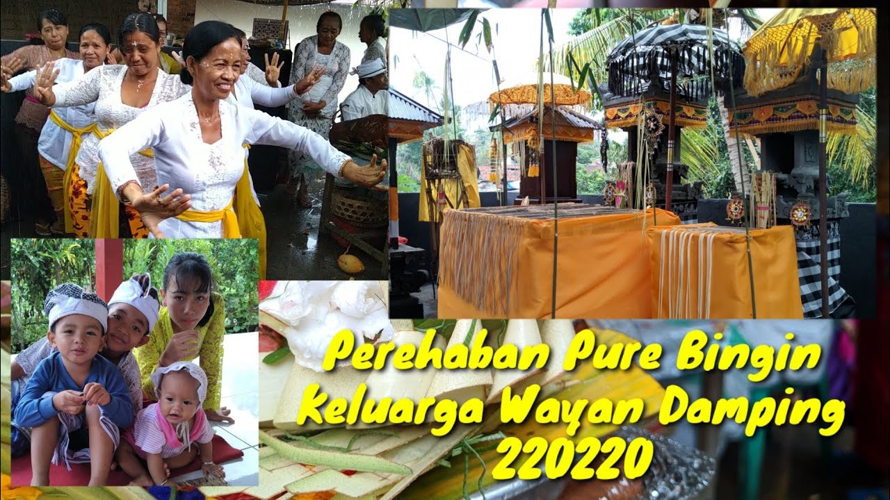 Perehaban Pelinggih Sedahan Abyan - Pure Bingin - YouTube