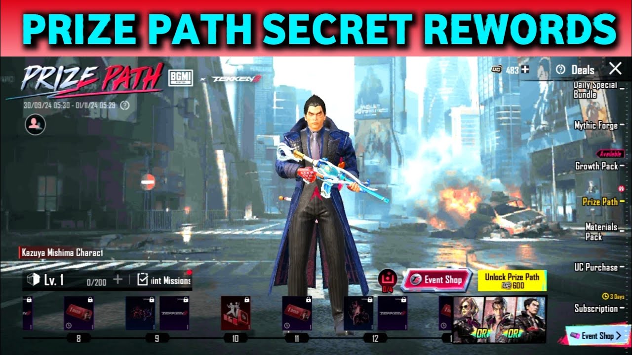BGMI Prize Path Event | Secret Rewords | New Prize Path Event BGMI ...