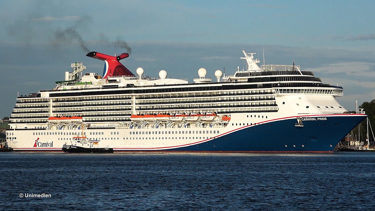 CARNIVAL PRIDE | awesome beautiful sunny arrival of Carnival Cruise ...