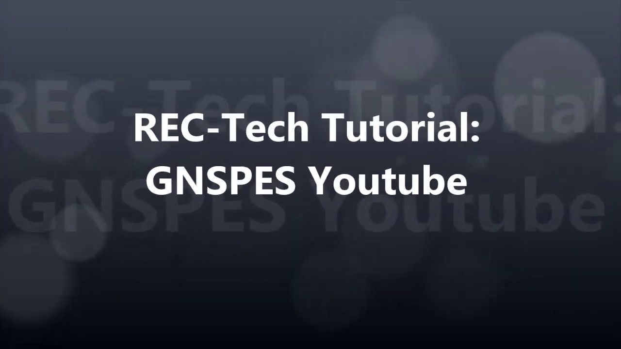 REC Tech Gnspes Youtube - YouTube