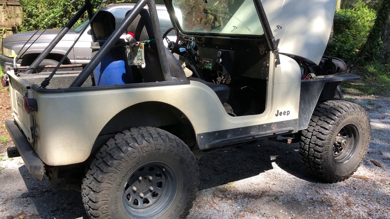 76 Jeep CJ5 w/304 - YouTube