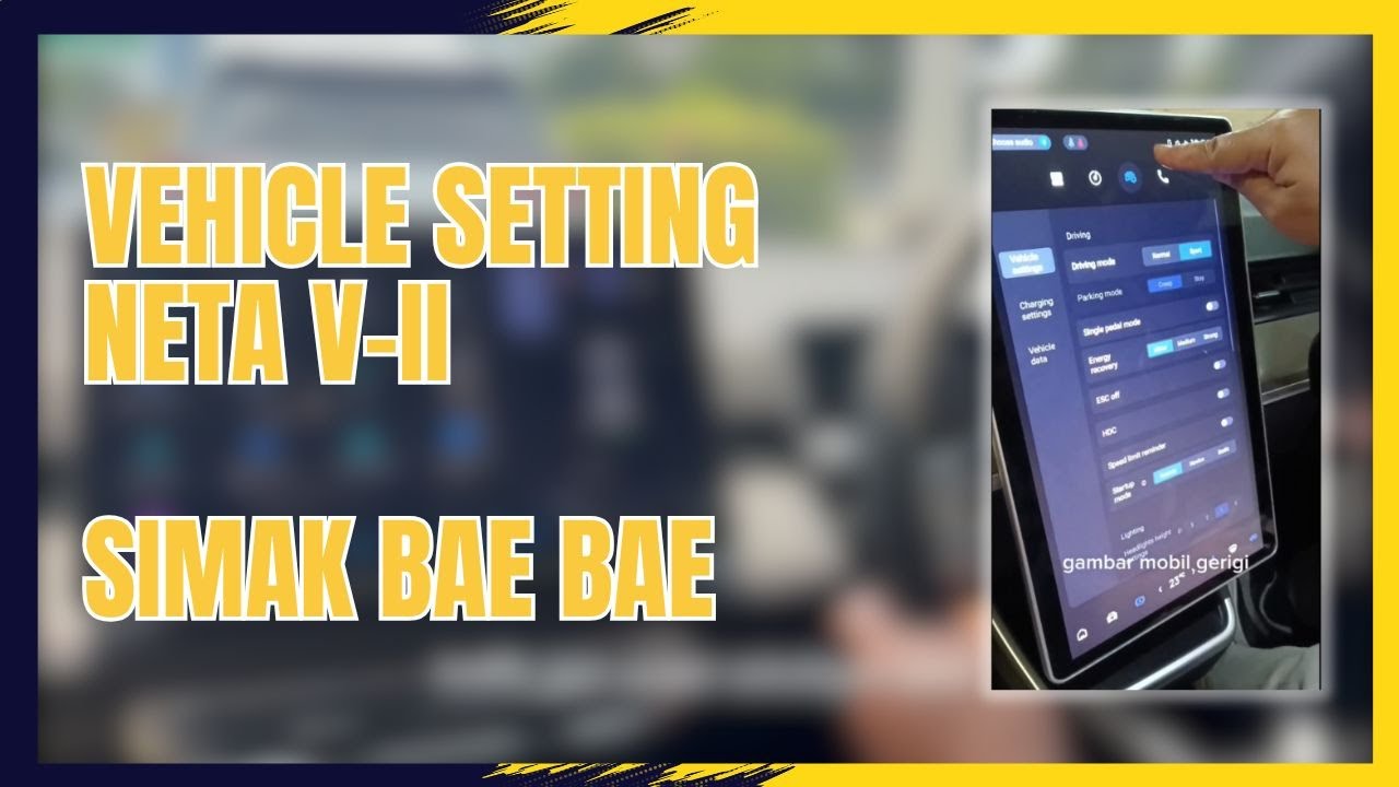 Lengkap Vehicle Setting - Neta V2 - YouTube