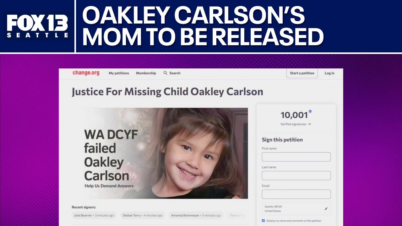 Justice for Oakley Carlson: Billboards offer $100,000 reward, mom's ...