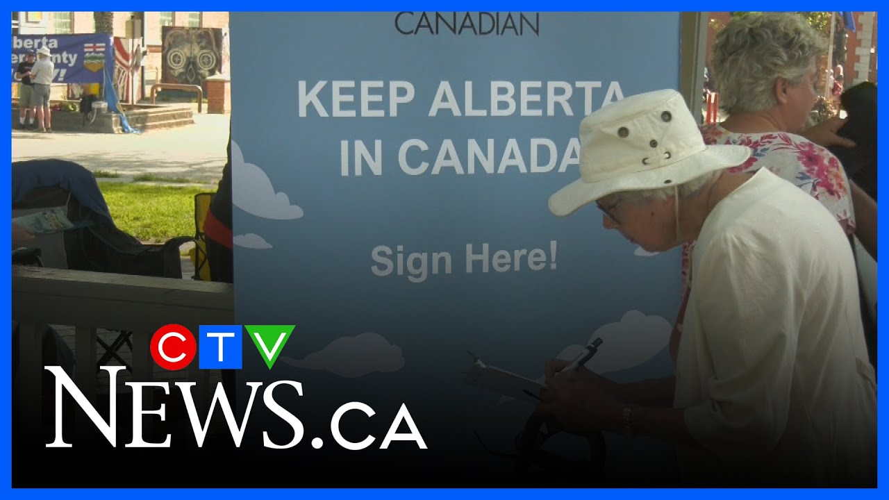 Group collecting signatures to keep Alberta in Canada - YouTube