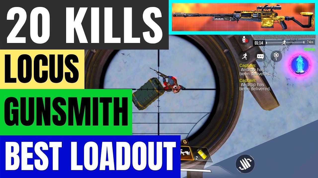 LOCUS SNIPER BEST GUNSMITH ATTACHMENTS LOADOUT | COD Mobile Battle ...