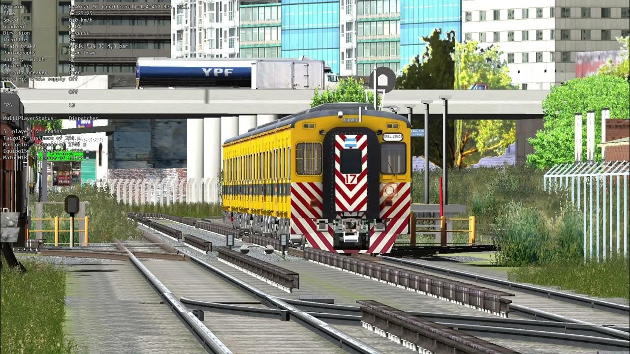 Open Rails - Linea Urquiza - Trenes por Lynch Multiplayer - YouTube