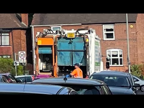 Dennis Elite 6 Bin Lorry on Split Recycling, HWH - YouTube