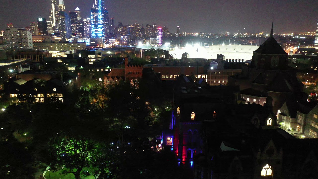 U-Night University of Pennsylvania College Green - Philly By Drone DJI ...