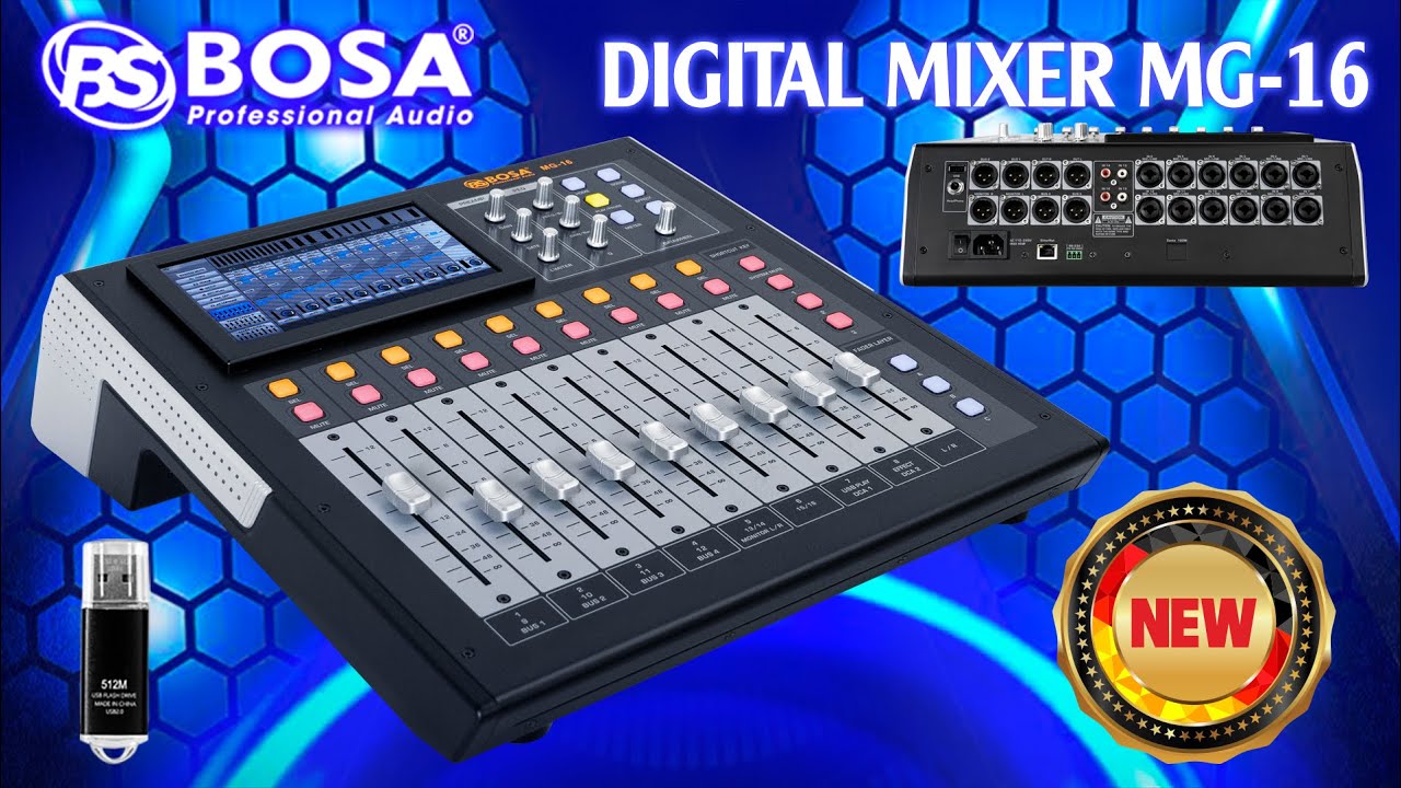 DIGITAL MIXER BOSA MG 16 | BOSA AUDIO - YouTube