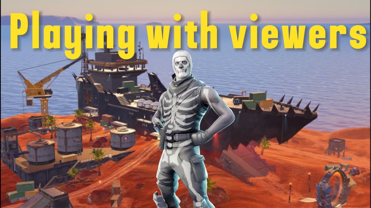 Fortnite Live playing with viewers - YouTube