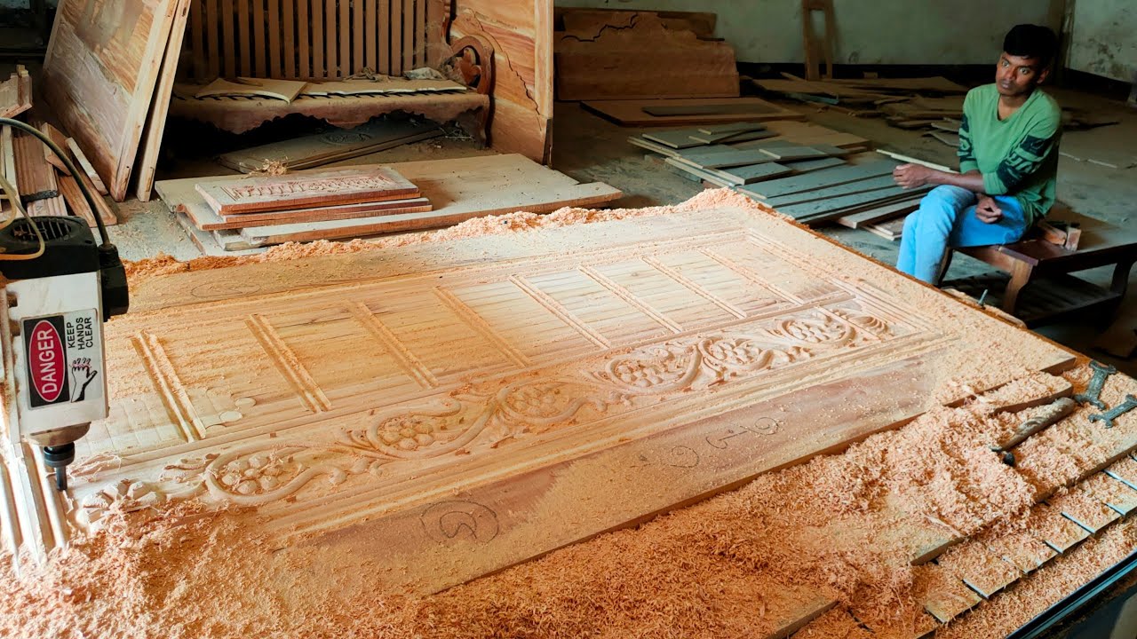 cnc plywood cutting - wood door update model texture cutting ...