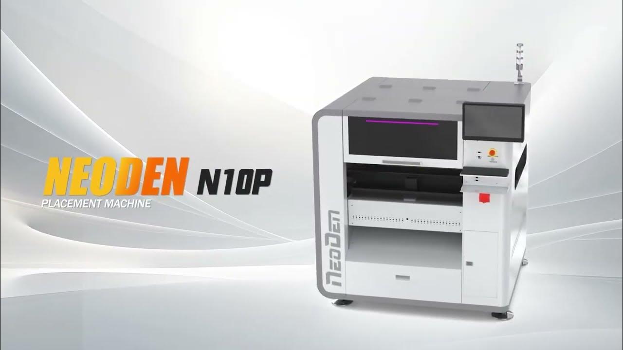 NeoDen N10P New PnP machine 8 Heads 39 Auto Nozzle Change 80 Feeder - YouTube