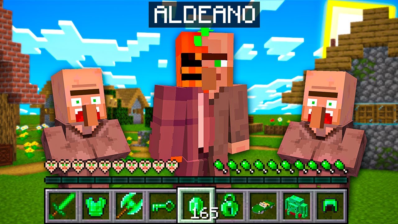 Paso 24 HORAS Convertido en Aldeano! - YouTube