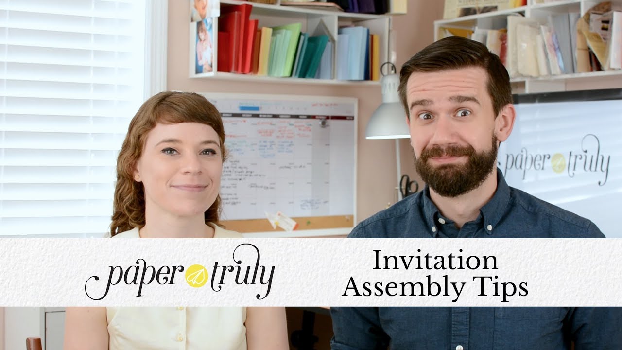 Invitation Assembly Tips (So You Feel Like An Expert!) - YouTube