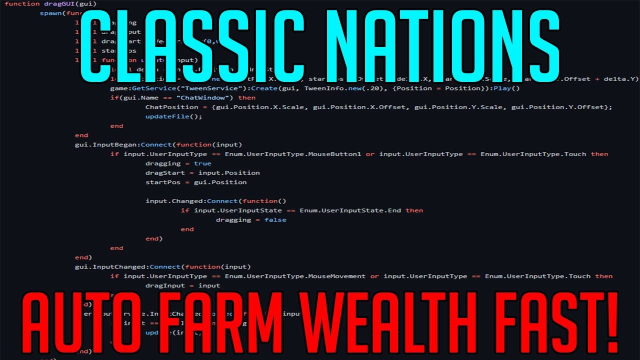 CLASSIC NATIONS - AUTO FARM WEALTH WITH THIS INSANE SCRIPT! LEGIT AND ...