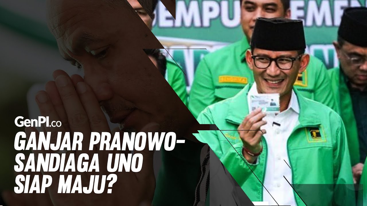 Resmi, Sandiaga Uno Diusung Jadi Wakil Ganjar Pranowo - YouTube