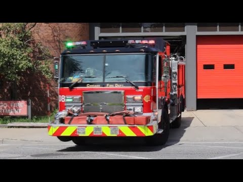 Chicago fire department engine 108 responding - YouTube