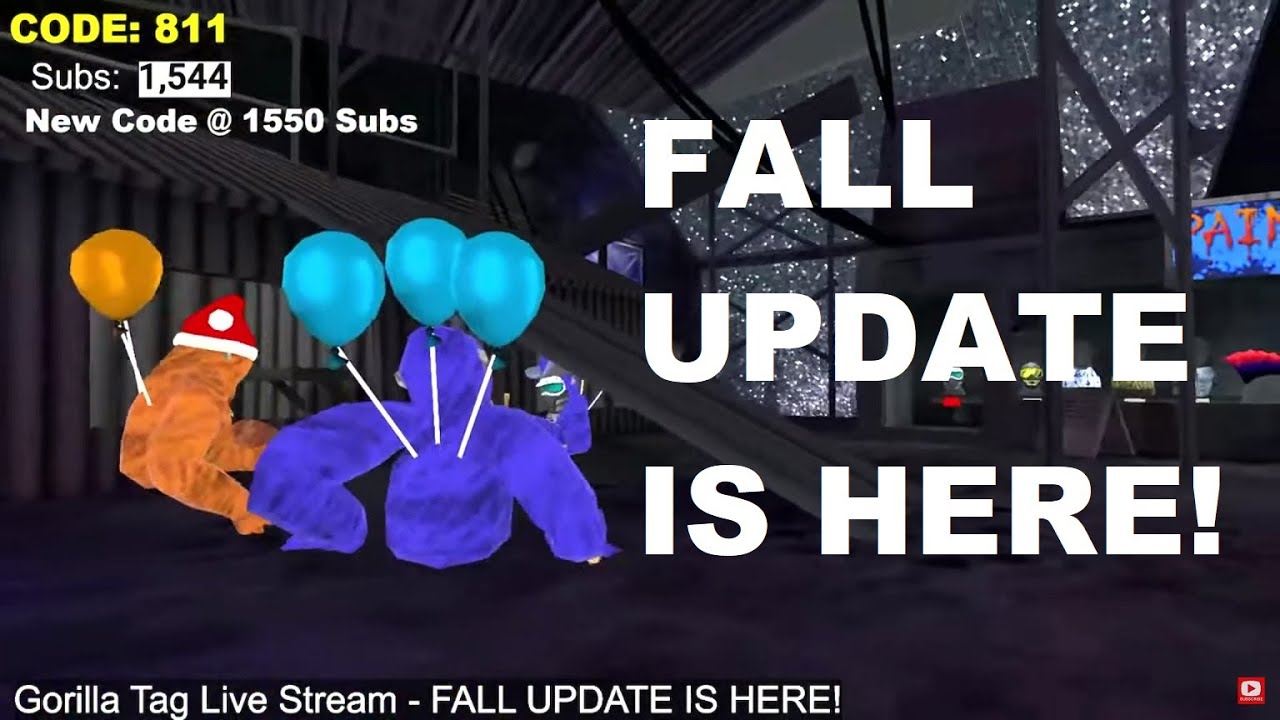 Fall Update Gorilla Tag Live Stream With You! - YouTube