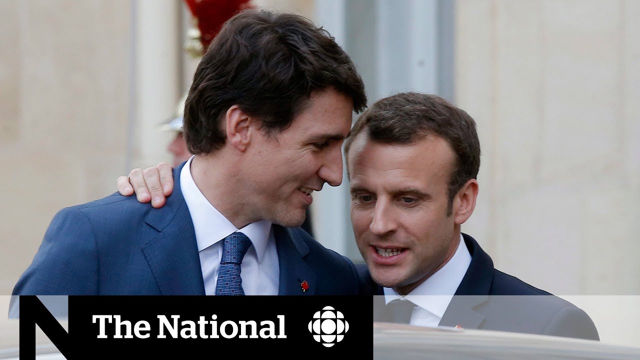 Trudeau and Macron: Friends who agree to disagree - YouTube