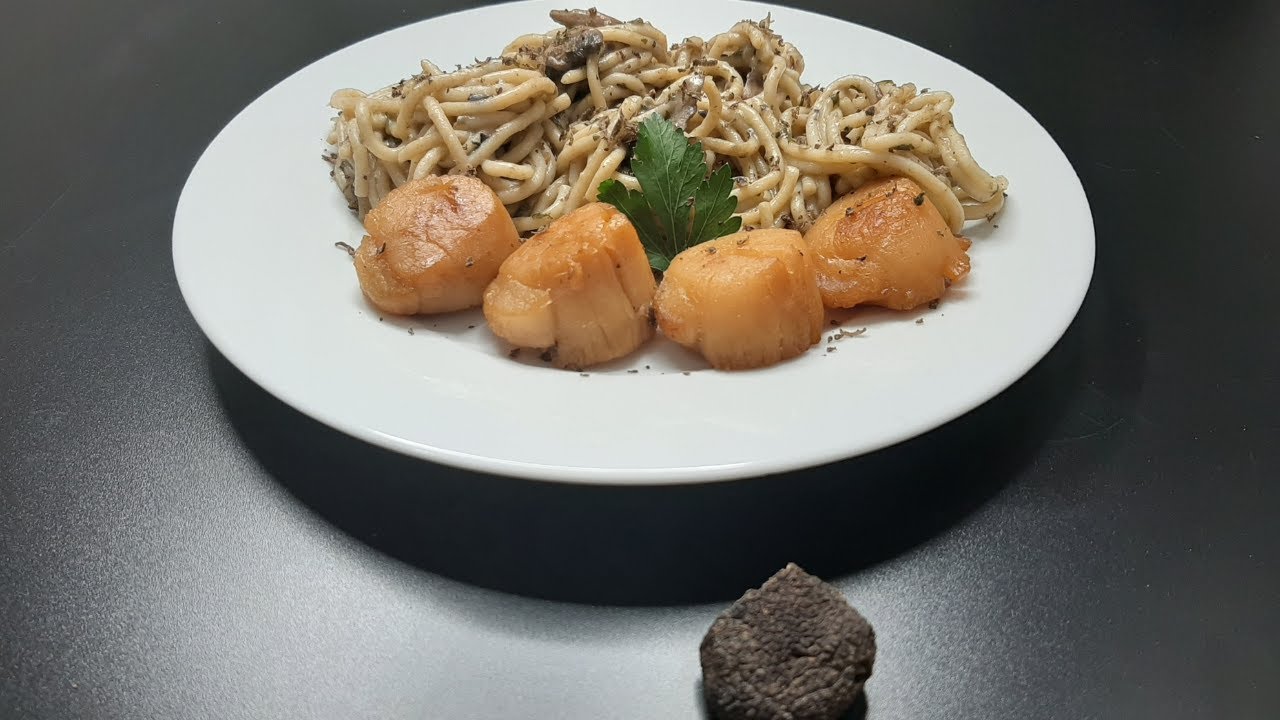 Quick to make and delicious😍Fresh Truffle-Scallops😍 - YouTube