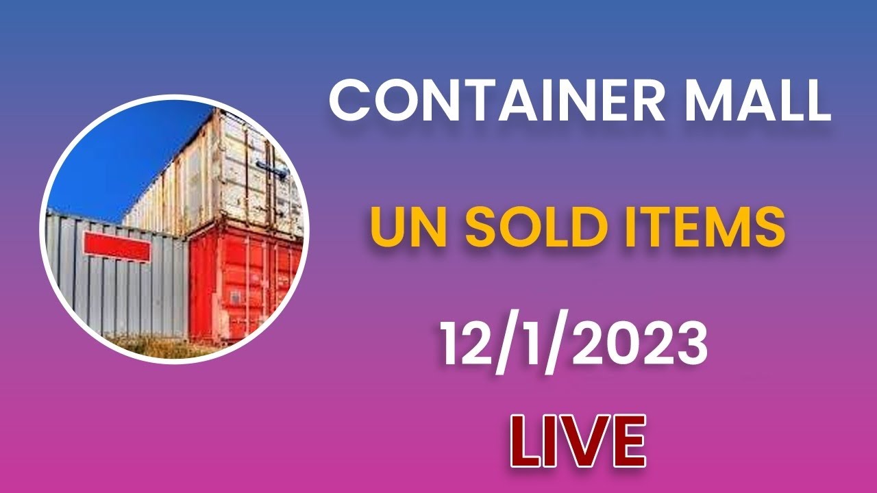Container Mall Unsold items of 10-01-2023 - YouTube