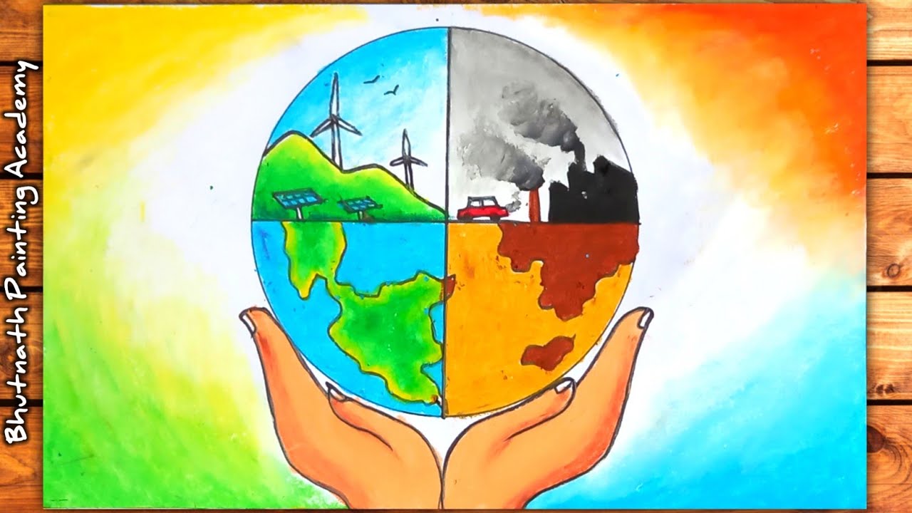 save earth from pollution drawing special for World Environment day ...